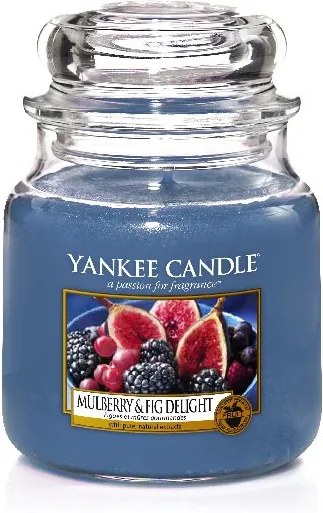 Vonná svíčka Yankee Candle Mulberry Fig Delight classic střední 411g/90hod