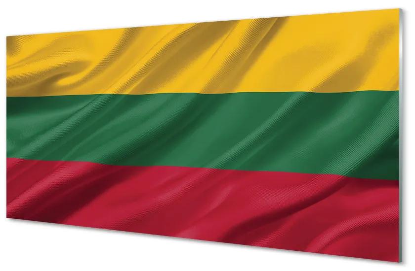 Skleněný panel vlajka Litvy 140x70cm