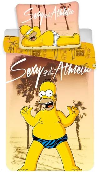 Jerry Fabrics povlečení bavlna Simpsons Homer beach 140x200+70x90 cm
