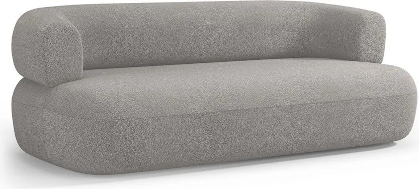 Světle šedá pohovka z textilie bouclé 178 cm Jenny – Micadoni