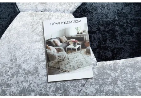 Dywany Luszczow Dětský kusový koberec BAMBINO 2139 pratelný kulatý - Fotbal, protiskluz, černý / bílá Rozměr koberce: 80 cm KRUH