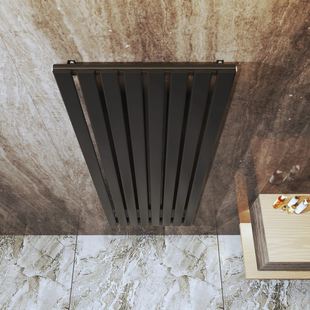 Gamma Vertical, topné těleso 600x1600 mm, 1036 W, černá matná, GMA-VERT-16060-BK