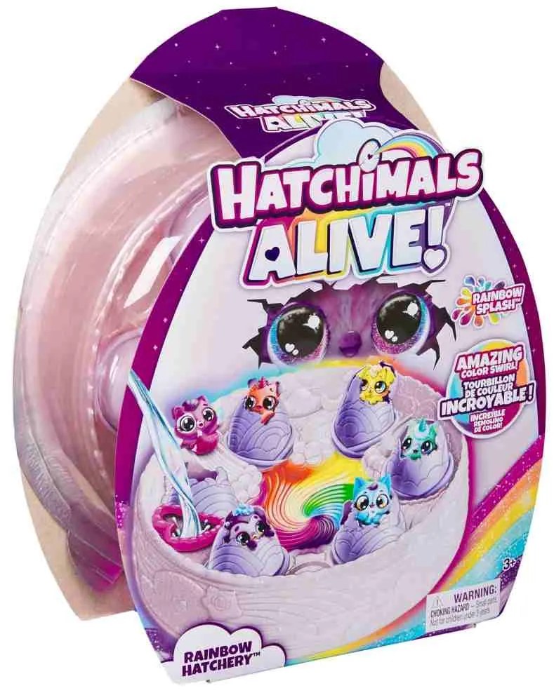 Set figurek a příslušenství hatchimals duhový hrací set