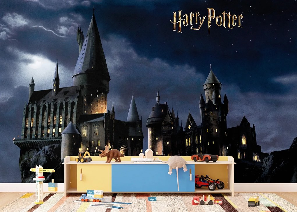 Dětská fototapeta na míru Harry Potter Bradavice | Vliesová fototapeta na zed' | DFT5P352183