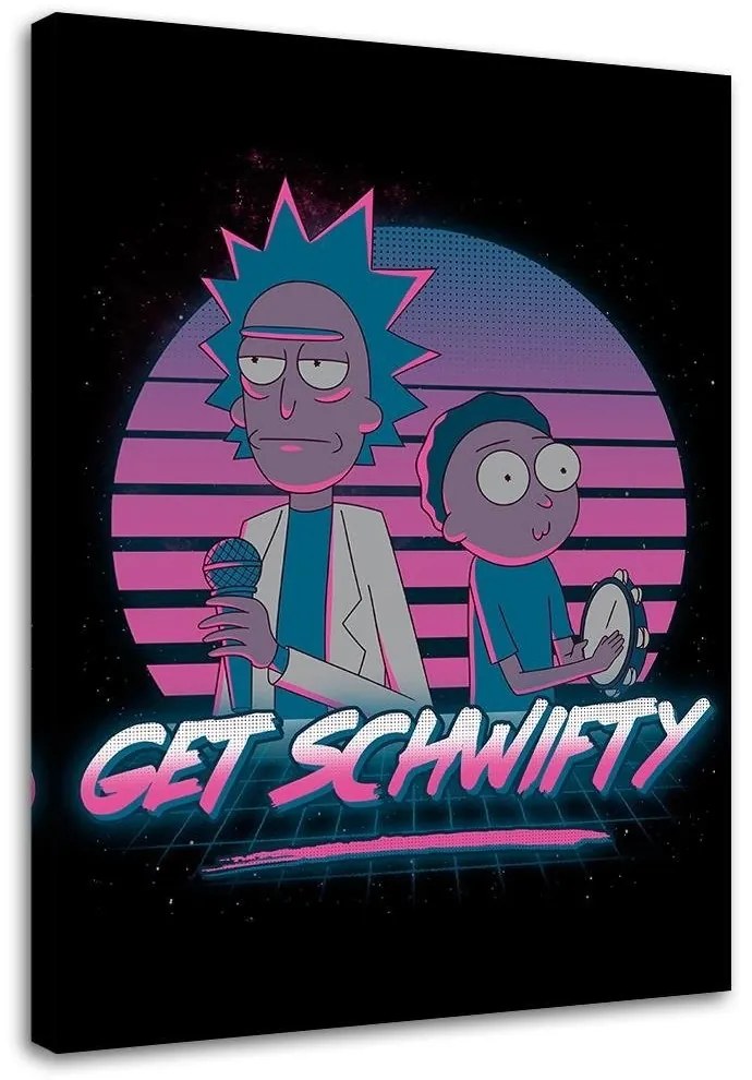 Gario Obraz na plátně Rick a Morty, karaoke - DDJVigo Rozměry: 40 x 60 cm