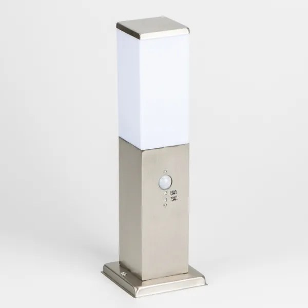 Brilagi - Venkovní lampa se senzorem NOVA 1xE27/15W/230V 40 cm IP44 matný chrom