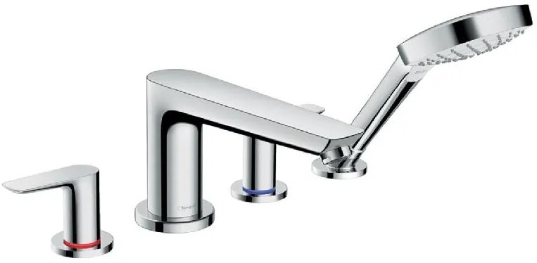 Hansgrohe Talis E - Baterie na okraj vany, 4-otvorová instalace, chrom 71748000