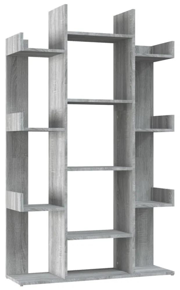 Petromila Knihovna šedá sonoma 86 x 25,5 x 140 cm kompozitní dřevo