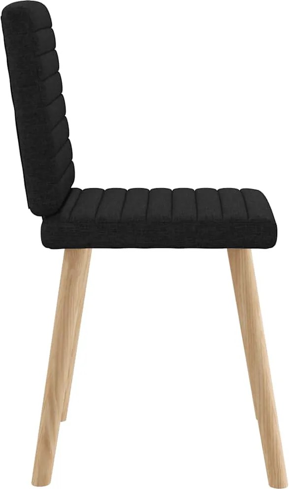 Jídelní židle 6 ks černé textil 3315546