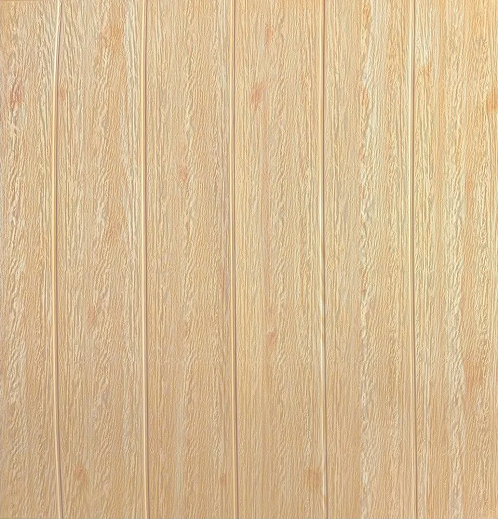 3D pěnový obkladový samolepicí panel na zeď PW203 světlé dřevo 70 x 70 ...