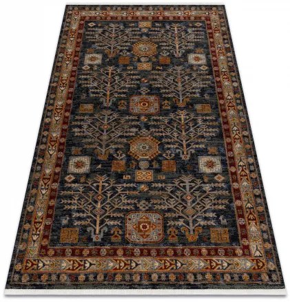 Kusový koberec klasický vlněný KESHAN 6174/53511 modrý bordó Rozměr: 160x230 cm