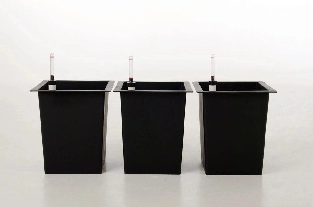 Květináč ELEMENTO, sklolaminát – vzhled kamene, šířka 88 cm, antracit