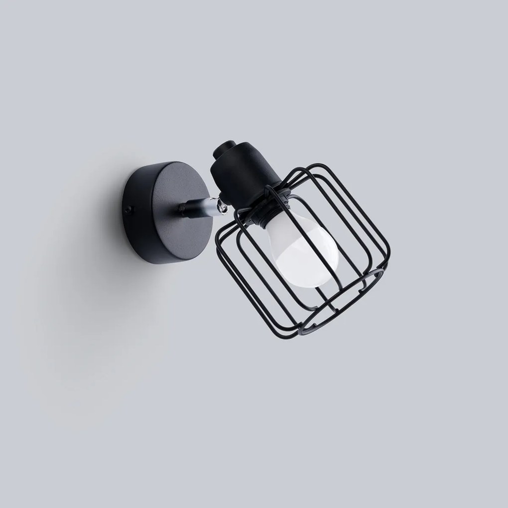 Sollux Lighting Nástěnné svítidlo BELUCI 1 Černá