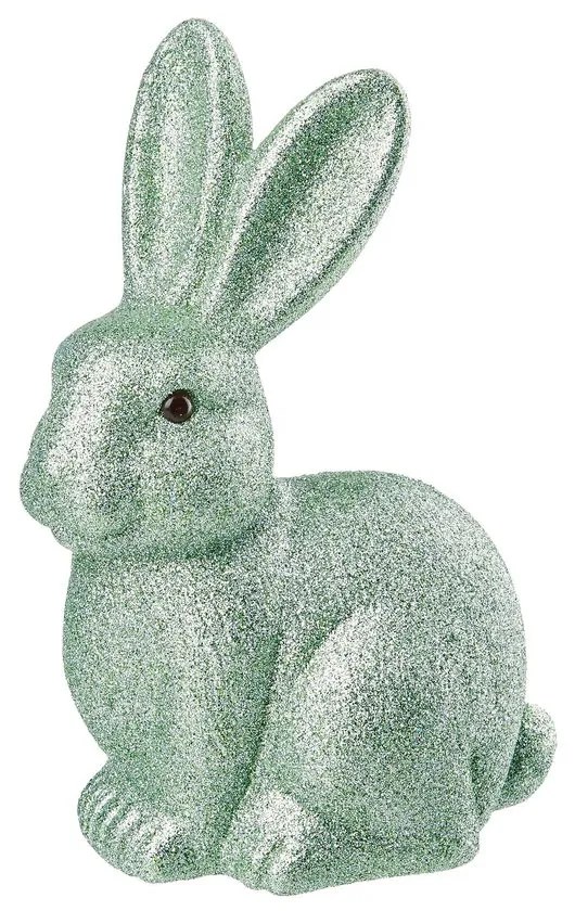 Butlers EASTER Velikonoční zajíček třpytivý 22 cm - mátová