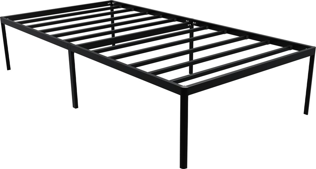 Kovová postel Hamlin 200x100x41 cm – černá