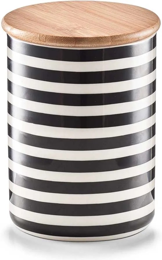 Keramická nádoba STRIPES s víkem, 580 ml, ZELLER