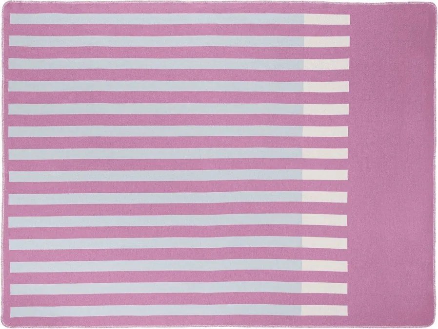 Růžová deka 160x200 cm Onu – noo.ma