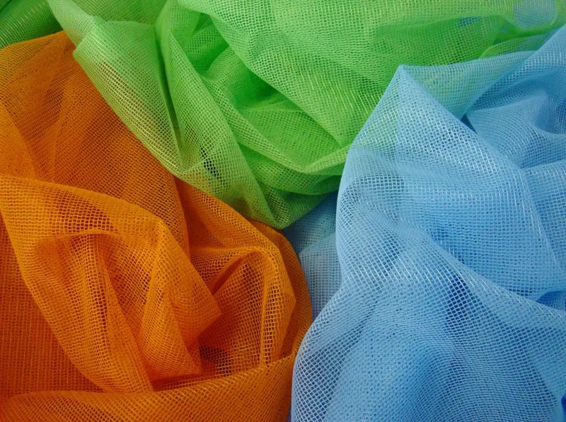 Síťovaná záclona 150cm Markuzet oranžová Ervi metráž