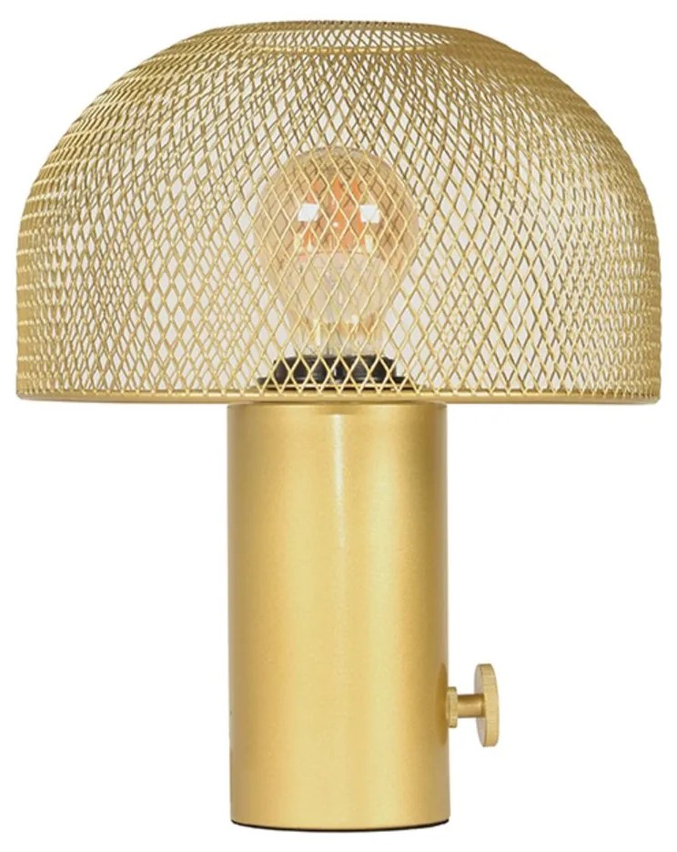 LABEL51 Stolní kovová lampa FUNGO zlatá MT-2329