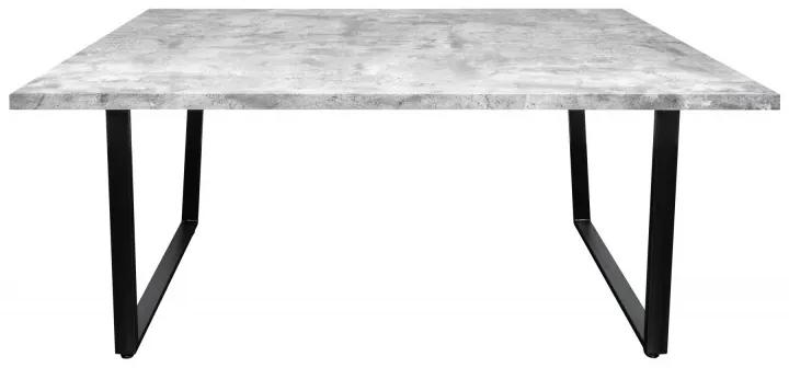 Deflee Jídelní stůl LOFT BETON 160CM JS38956MDF, folie, kovová základna  160 cm x 77 cm x 90 cm