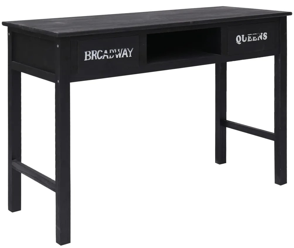 Konzolový stolek černý 110 x 45 x 76 cm dřevo 284161
