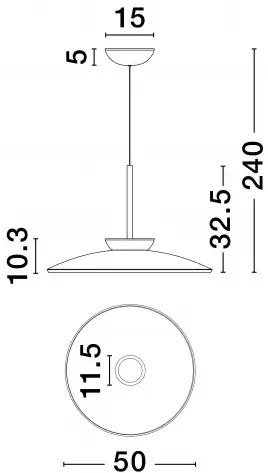 LED stmívatelný nikl-hnědý moderní lustr Esti