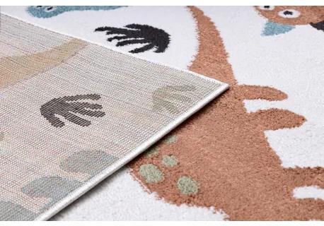 Dywany Luszczow Dětský kusový koberec FUN Dino, dinosauři krém Rozměr koberce: 200 x 290 cm