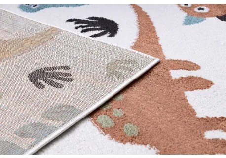 Dywany Luszczow Dětský kusový koberec FUN Dino, dinosauři krém Rozměr koberce: 280 x 370 cm