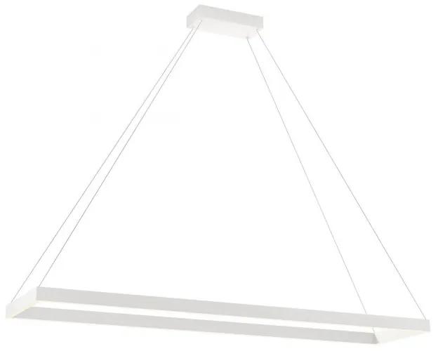Redo Závěsné LED svítidlo Febe - hranaté, ø120cm Barva: Bílá, Chromatičnost: 4000K