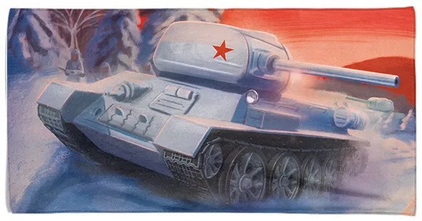 Osuška Tank T-34 (Velikost osušky: 100x170cm)