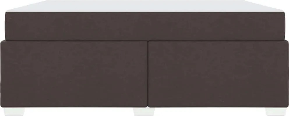 Rám postele s matrací Tmavě hnědá 180 x 200 cm textil 3399204
