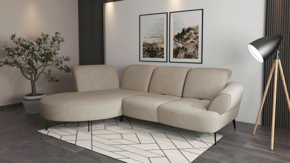 XXXLutz ROHOVÁ SEDAČKA, textil, béžová Sit & More - Sedací soupravy - 000144013248
