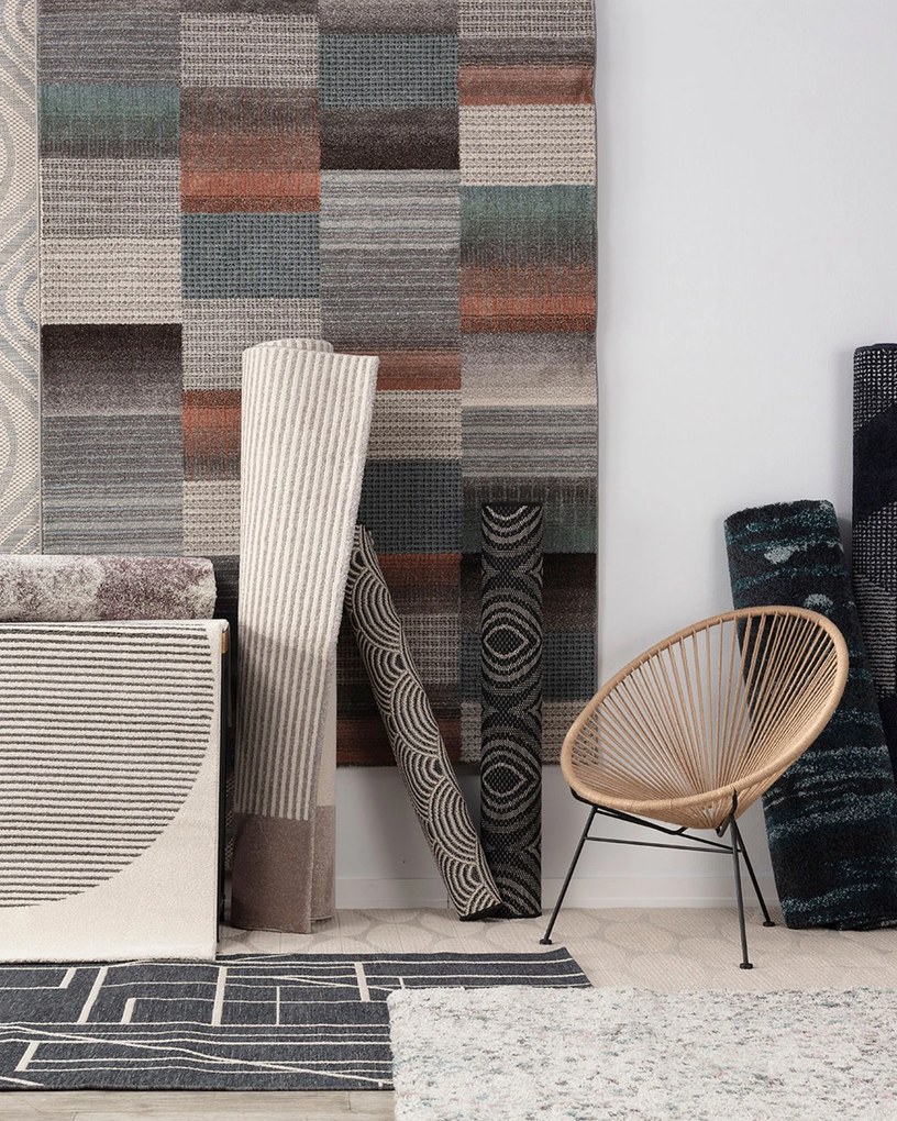 Koberec Velvet beige/dark grey 200x290cm