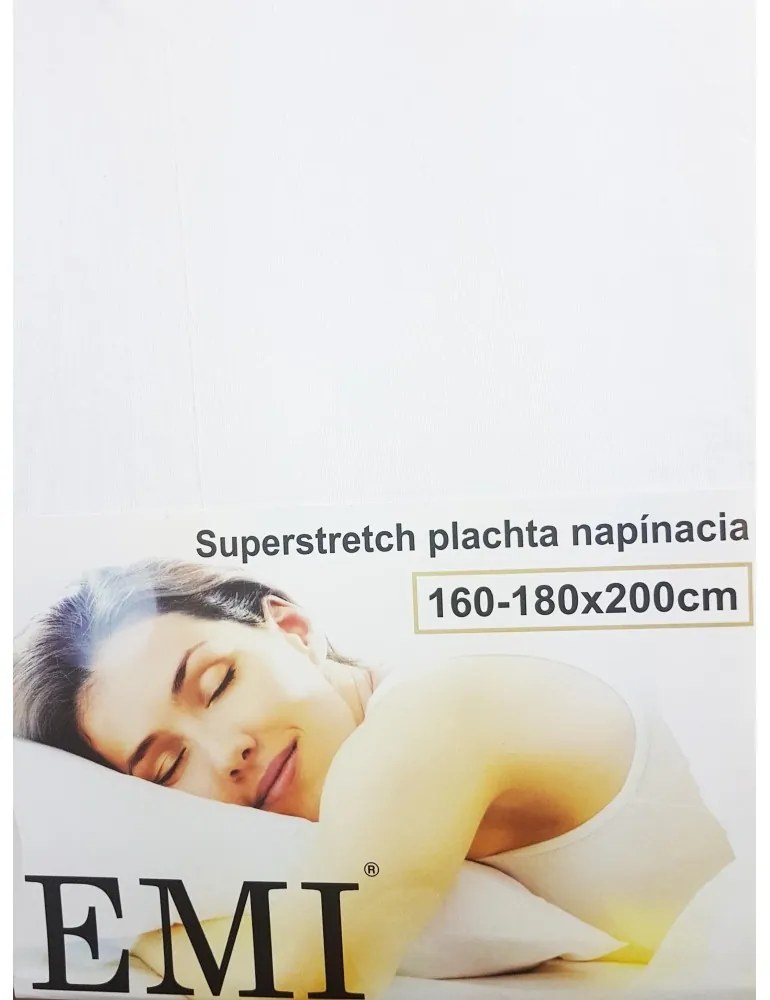 Prostěradlo bílé Superstretch EMI, Plachta 90x200