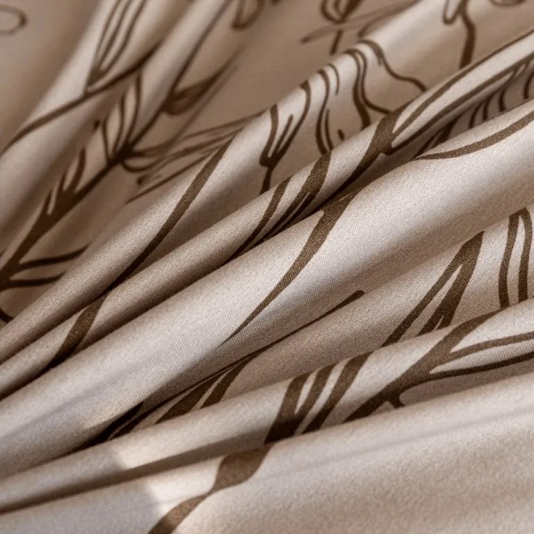 Flanelové povlečení z mikrovlákna MINARO béžové Rozměr povlečení: 70 x 90 cm | 140 x 200 cm