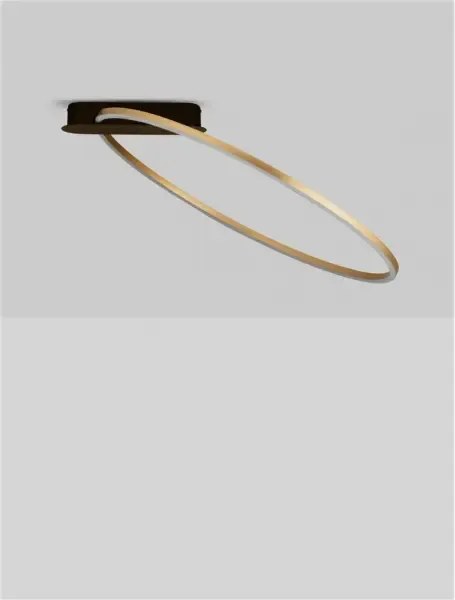 LED stmívatelné zlaté moderní stropní svítidlo Kiklos