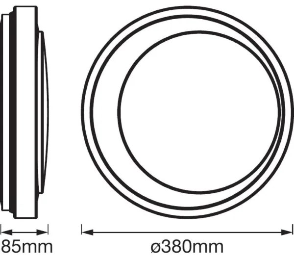 Ledvance - LED Stmívatelné stropní svítidlo SMART+ MOON LED/24W/230V Wi-Fi