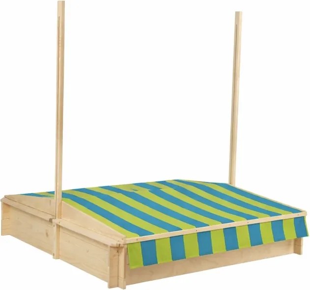 ABC GardenMeister Pískoviště se stříškou 118x118 cm přírodní