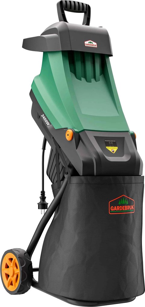Zahradní štěpkovač na větve VAVRO, 2400W, 50l, černá/zelená Gardebruk