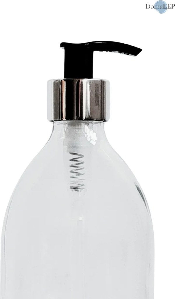 Dávkovač mýdla STELLA 540 ml s černo-stříbrný dávkovačem