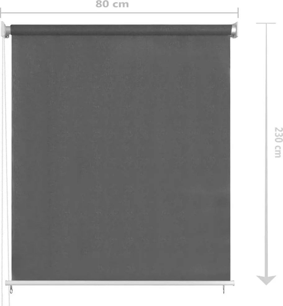 vidaXL Venkovní roleta 85 (Š) x 230 (V) cm HDPE [312615] Barva: Modrá
