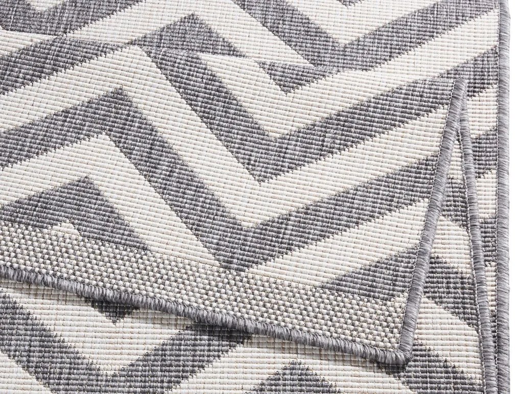Hanse Home, Kusový koberec Twin Supreme 103432 Palma grey creme – na ven i na doma, 80x350, šedá, chodba / předsíň