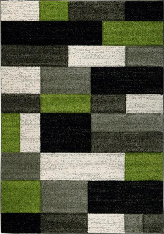 Jutex Kusový koberec moderní Jasper 20526-954 šedo-zelený 080x150 cm