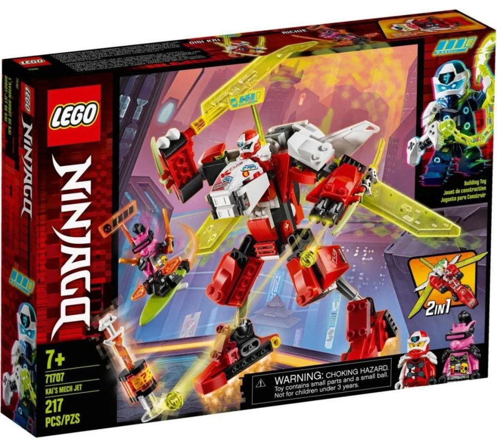 Lego stavebnice lego ninjago 71707 kai a robotický tryskáč