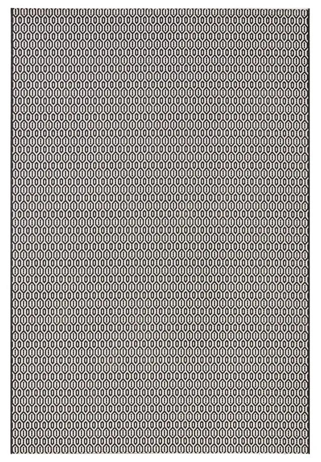 Černo-bílý venkovní koberec Bougari Coin, 200 x 290 cm