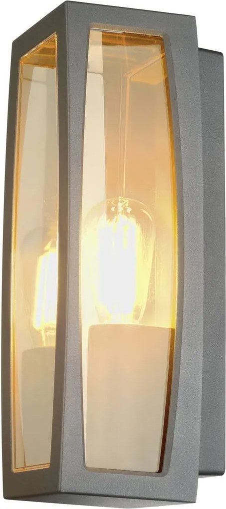 LA 230655 Venkovní svítidlo MERIDIAN BOX, antracit, E27, max. 25 W, průsvitný plast - BIG WHITE (SLV)
