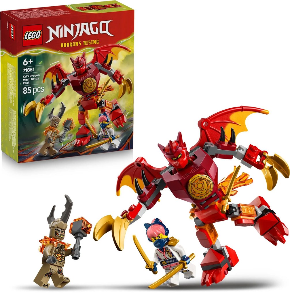 Lego® ninjago® 71851 kaiův bojový balíček s dračím oblekem 5702018031971