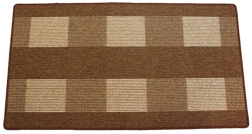 Vopi | Kusový koberec Dijon hnědý 67x120 cm, obdélník