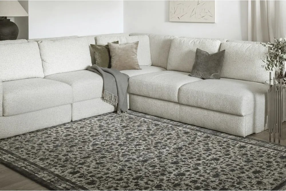 Antracitový vlněný koberec 200x300 cm Agnus Classic – Agnella