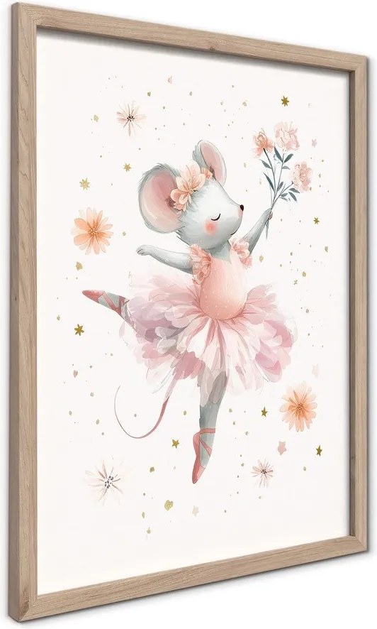 Dětský obrázek 30x40 cm Mouse Ballerina – Styler